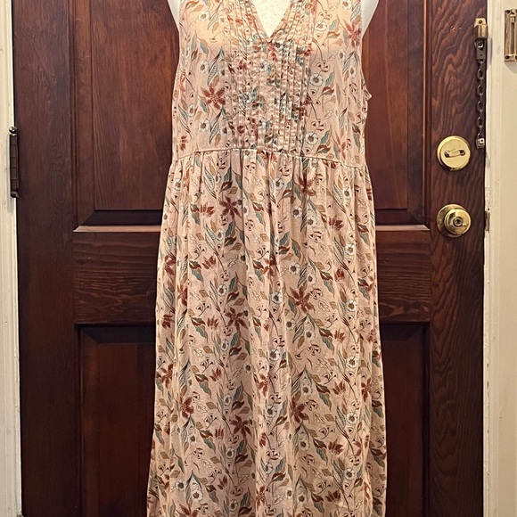 Universal Thread | Dresses | Universal Thread Cream And Brown Midi ...